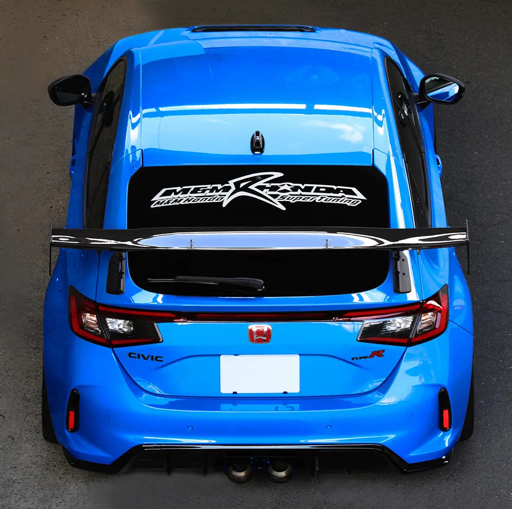 M&M Honda Carbon Fibre GT Wing - 1700mm + 225mm - FL5 Honda Civic Type ...